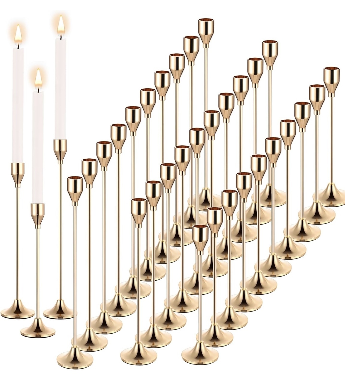 Gold Candlesticks | Wedding & Event Decor Rentals - SE Idaho & Jackson