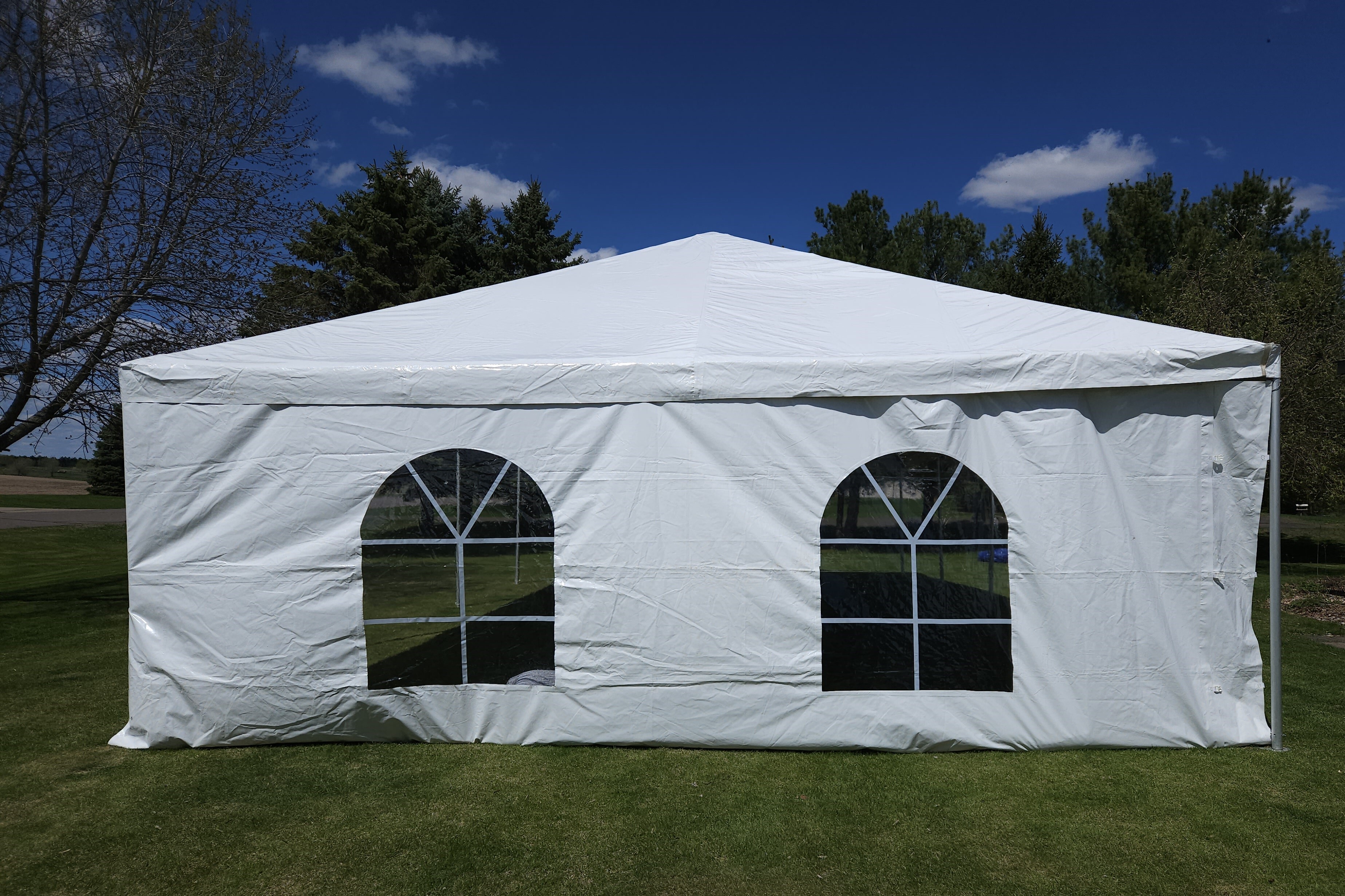 Tent Cathedral Window Sidewalls | Northern Lights Event Rental