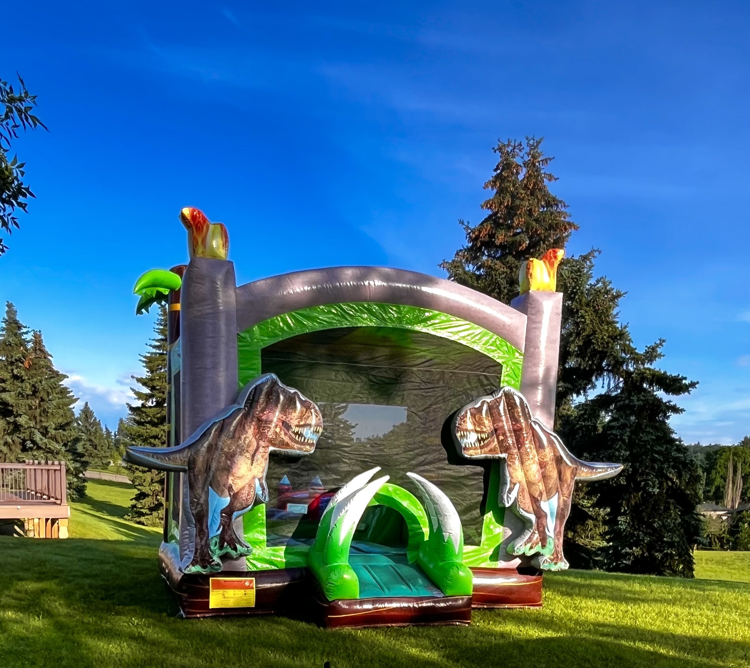 Jurassic Bounce House | Let's Bounce YEG | Edmonton Bouncy Castle Rentals & Inflatable Rentals