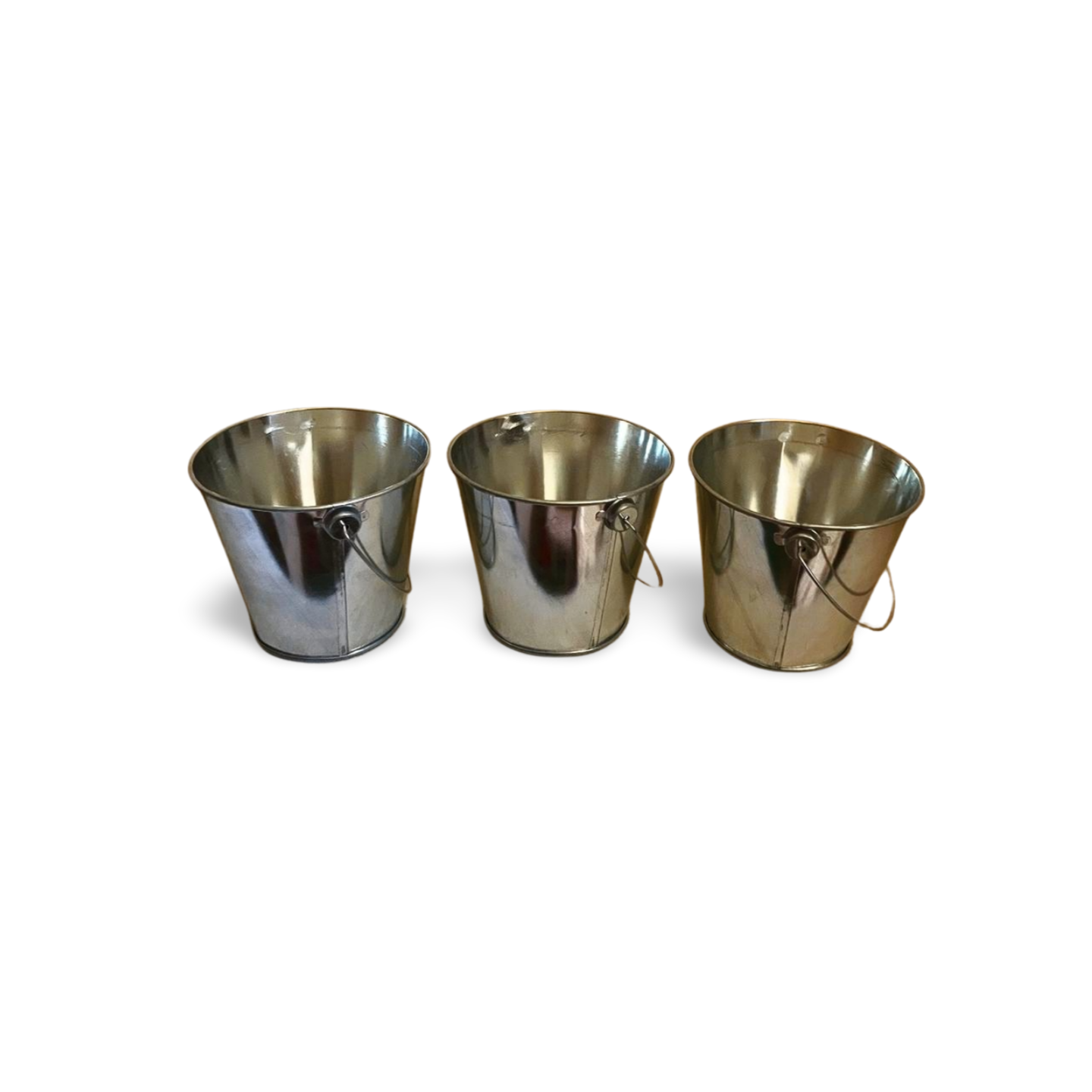 Mini buckets - Type 1 x3 | Theatre Props Hire | Small Props & Set Dressing