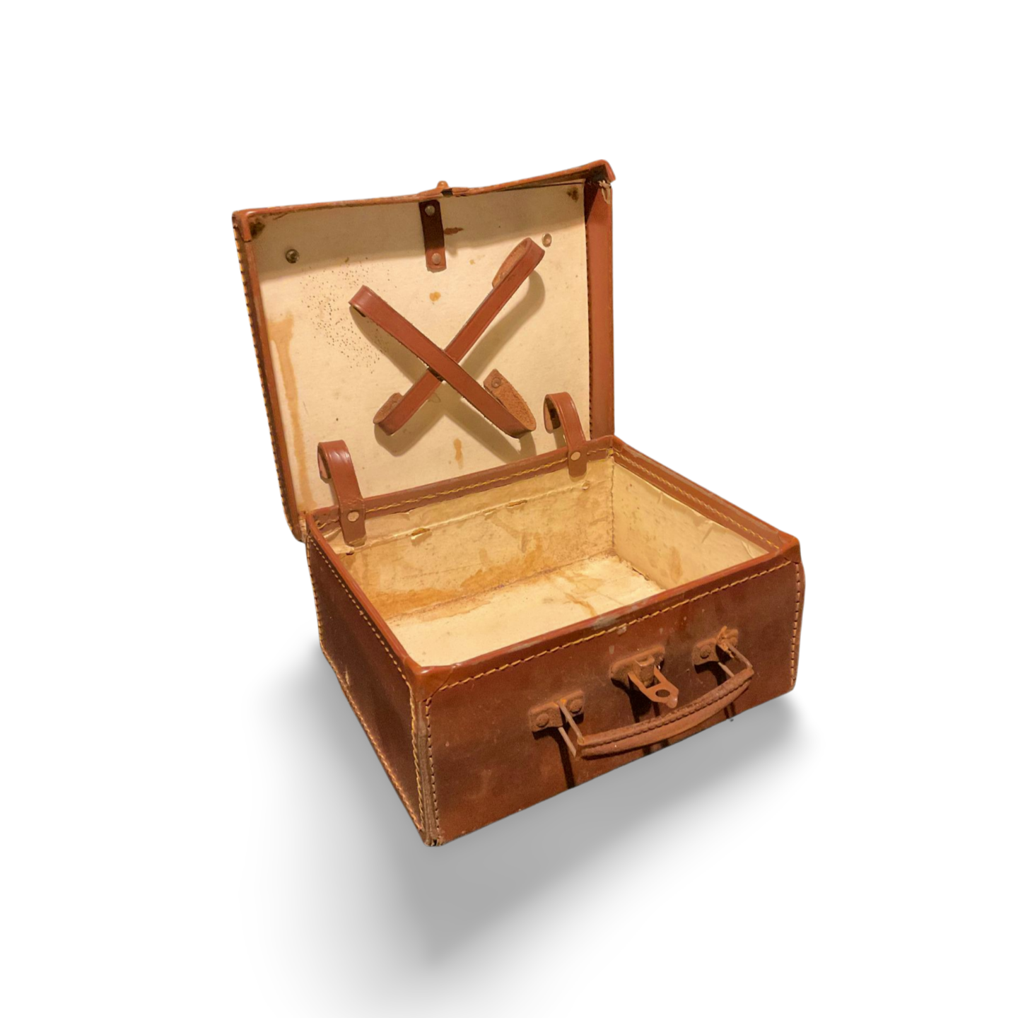 Leather Case - Small Brown | Theatre Props Hire | Small Props & Set ...