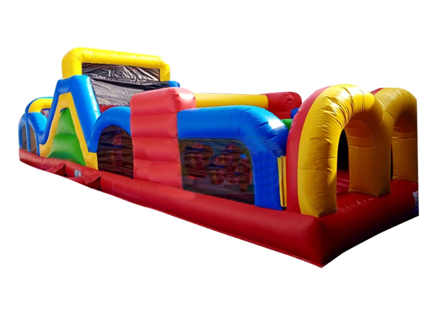40 Ft Inflatable Obstacle Course Rental | Houston & Humble TX | Dino ...