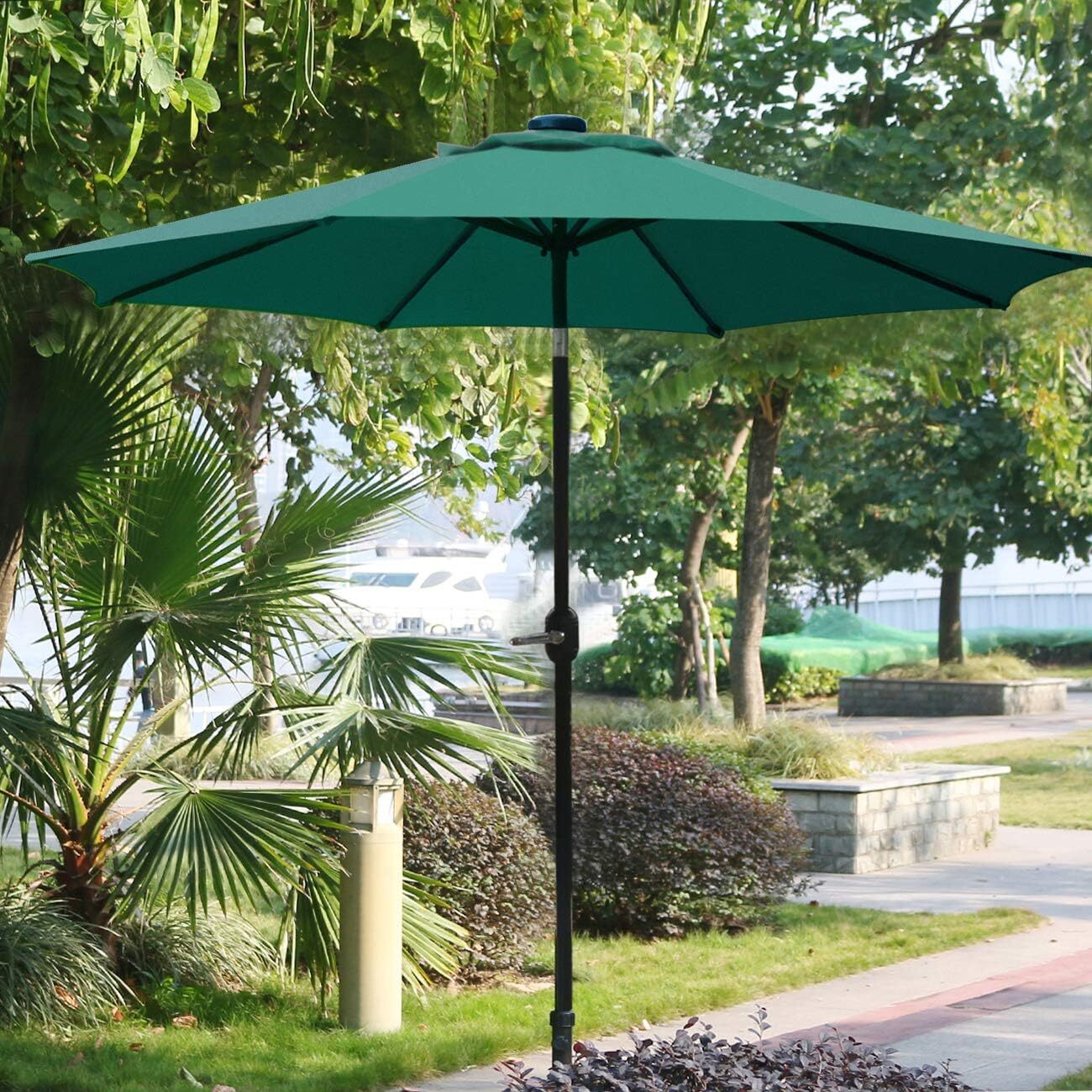 9' Dark Green Patio Umbrella | Occasion Source - The Occasion Rental ...