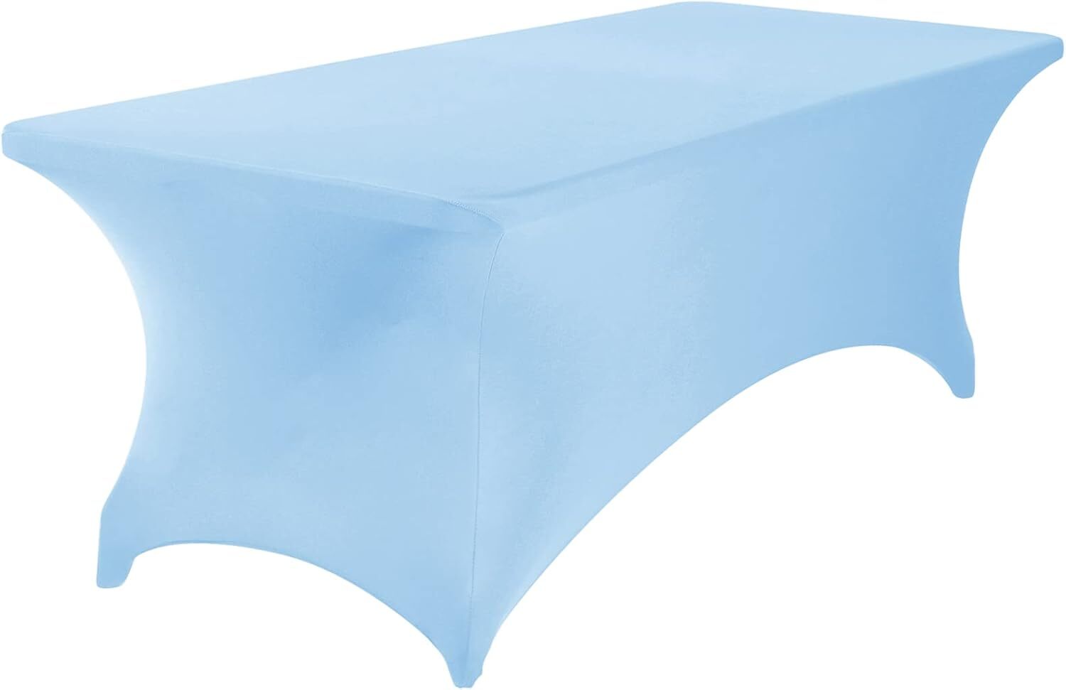 8 ft Baby Blue Rectangle Spandex Tablecloth | Party & Event Rentals in ...