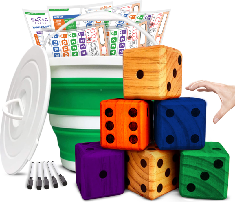 Giant Quick Dice + Yardzee + Farkle Set | Party & Event Rentals in ...