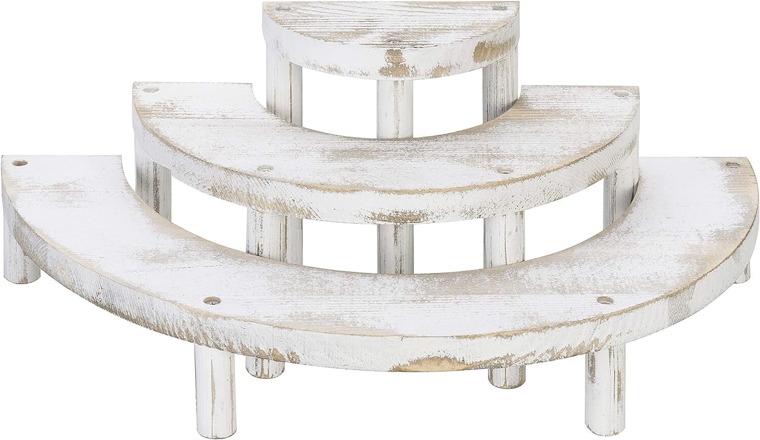 Rustic Tiered Display White | Tablescape Gemach