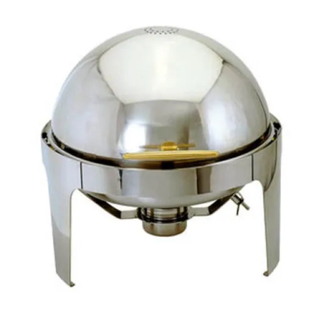 Réchaud rond stainless et or | Location d'équipement pour événements ...