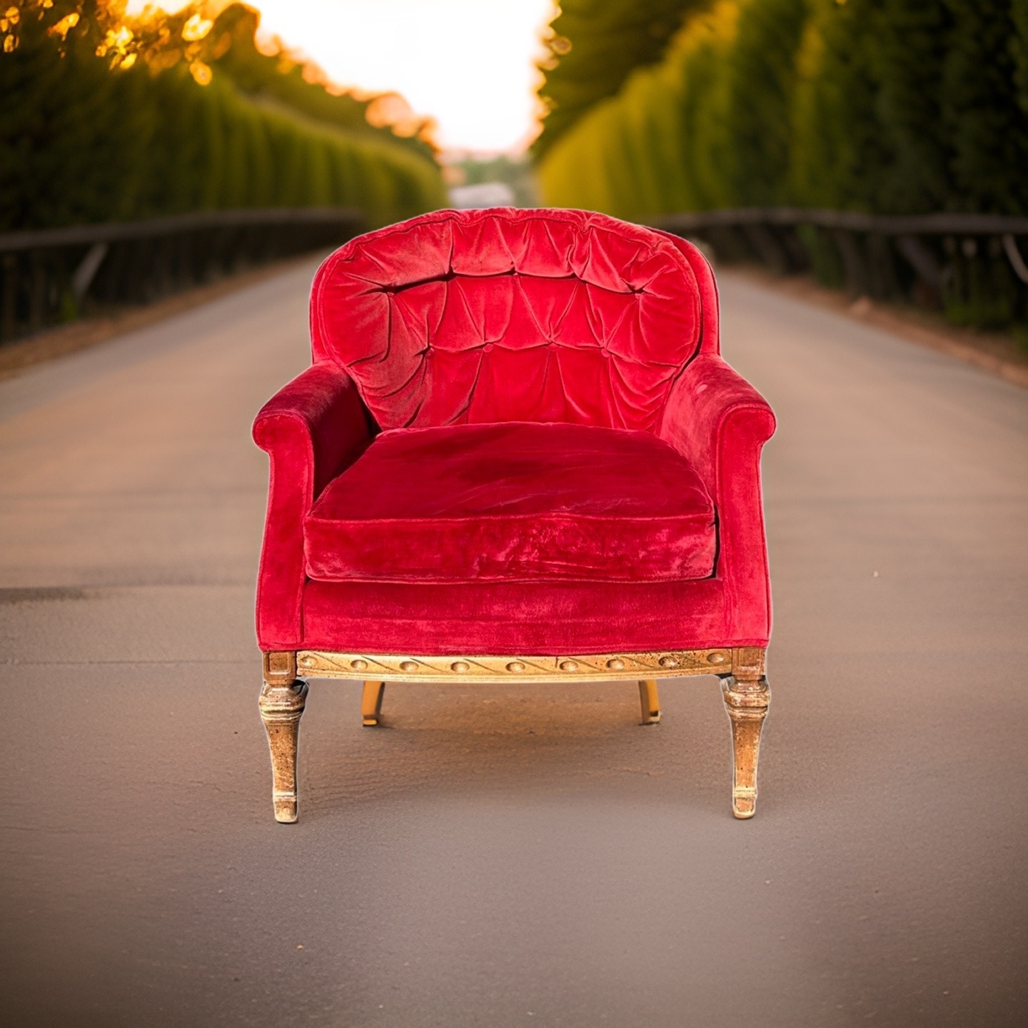 Poppy red vintage chair rentals for weddings and events. | Make It ...