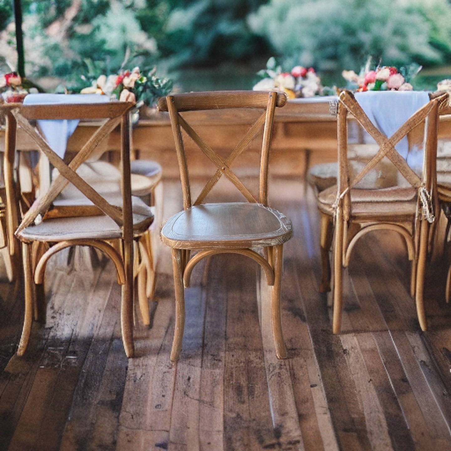 Crossback chairs for rent. Wedding and event decor rentals. | Make It ...