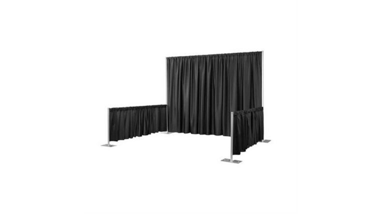 8'x8' Pipe & Drape Booth | FYRE Party Rentals