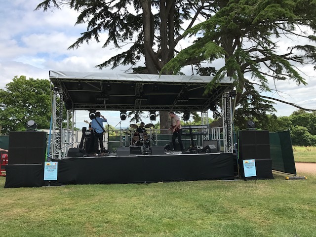 Milos 7m x 4m outdoor stage rental | Peachy Productions AV event ...