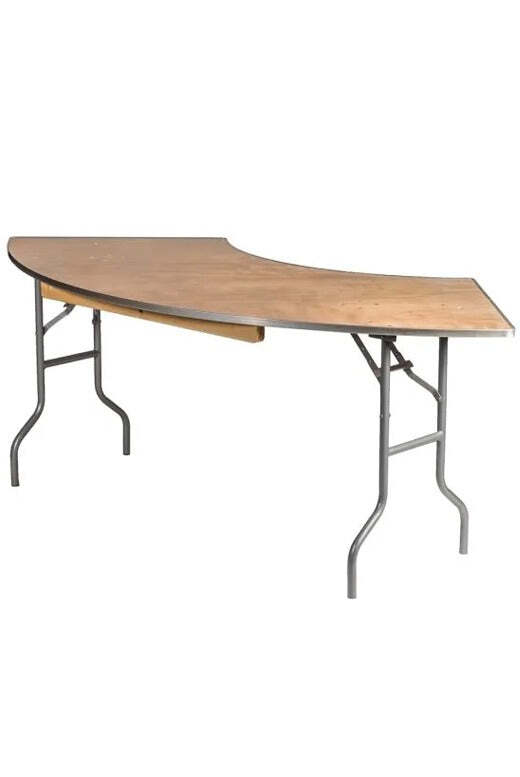 Serpentine Folding Table 7 Foot (84' x 30') | Please Be Seated Event Rental