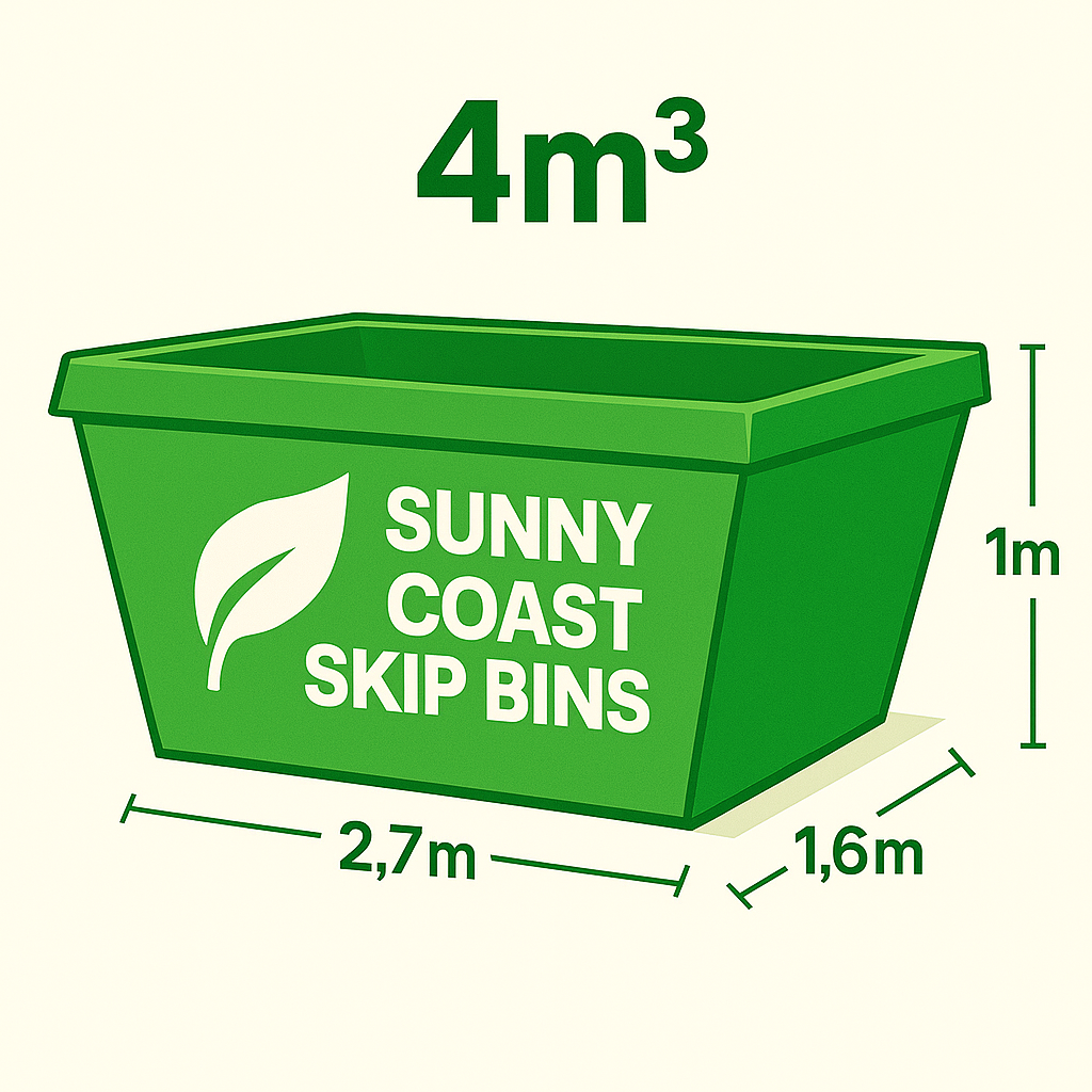 4m³ Skip Bin Hire | Sunny Coast Skip Bins