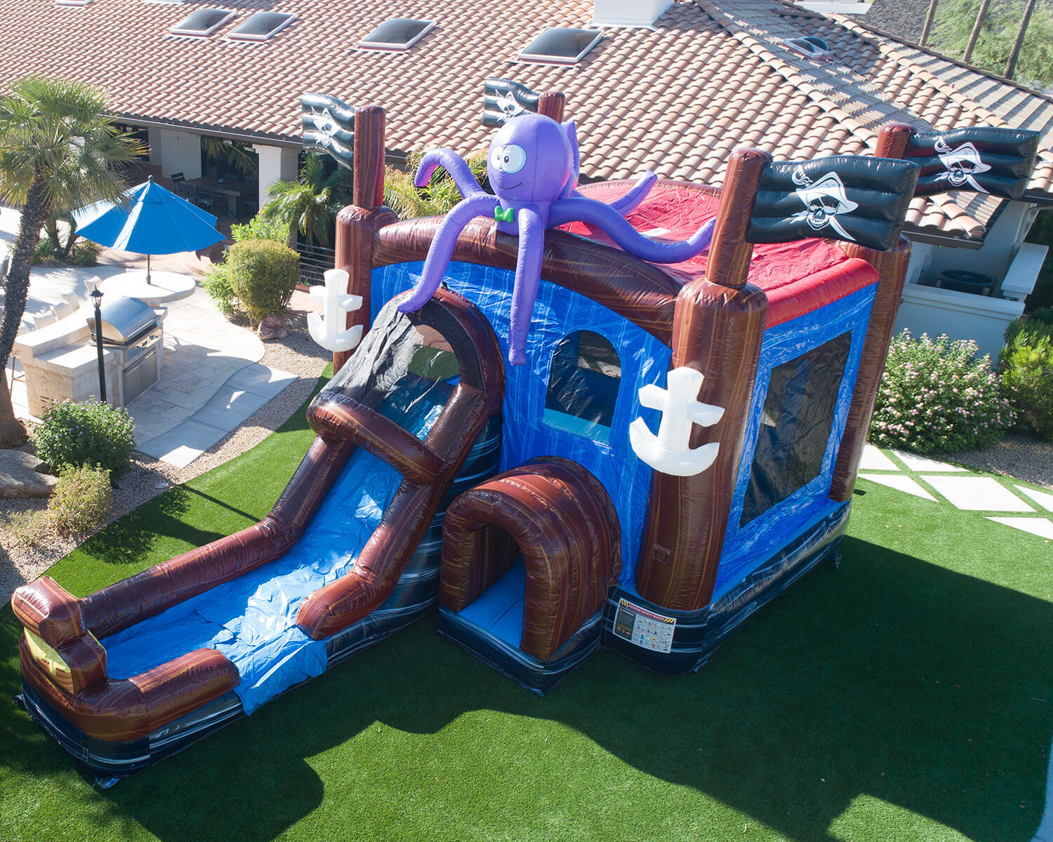 Octopus Pirate Bounce House | Arizona Outdoor Inflatables Bounce Houses ...