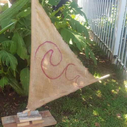 S1327 Hessian Flag | Dazzling Props