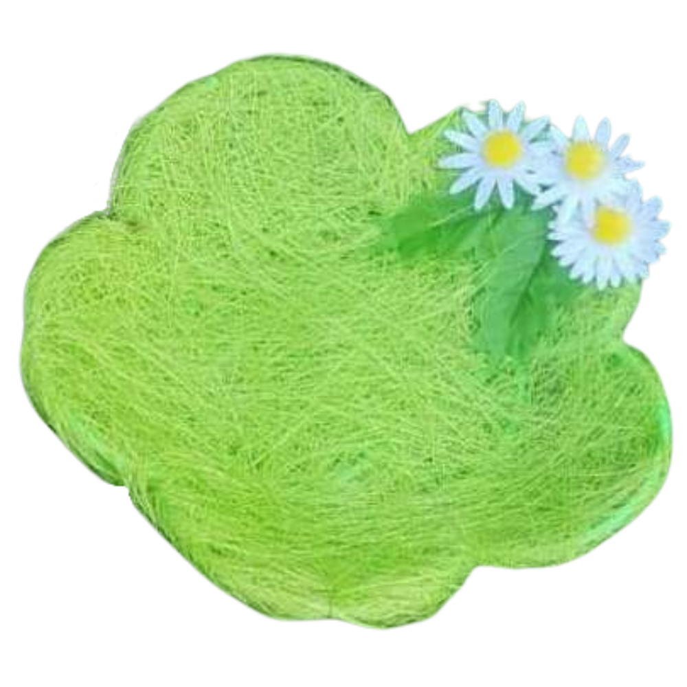 S352 Lime Green Grass Plate | Dazzling Props