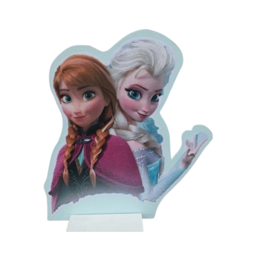 S519 Frozen Elsa & Anna Double sided Centrepiece | Dazzling Props