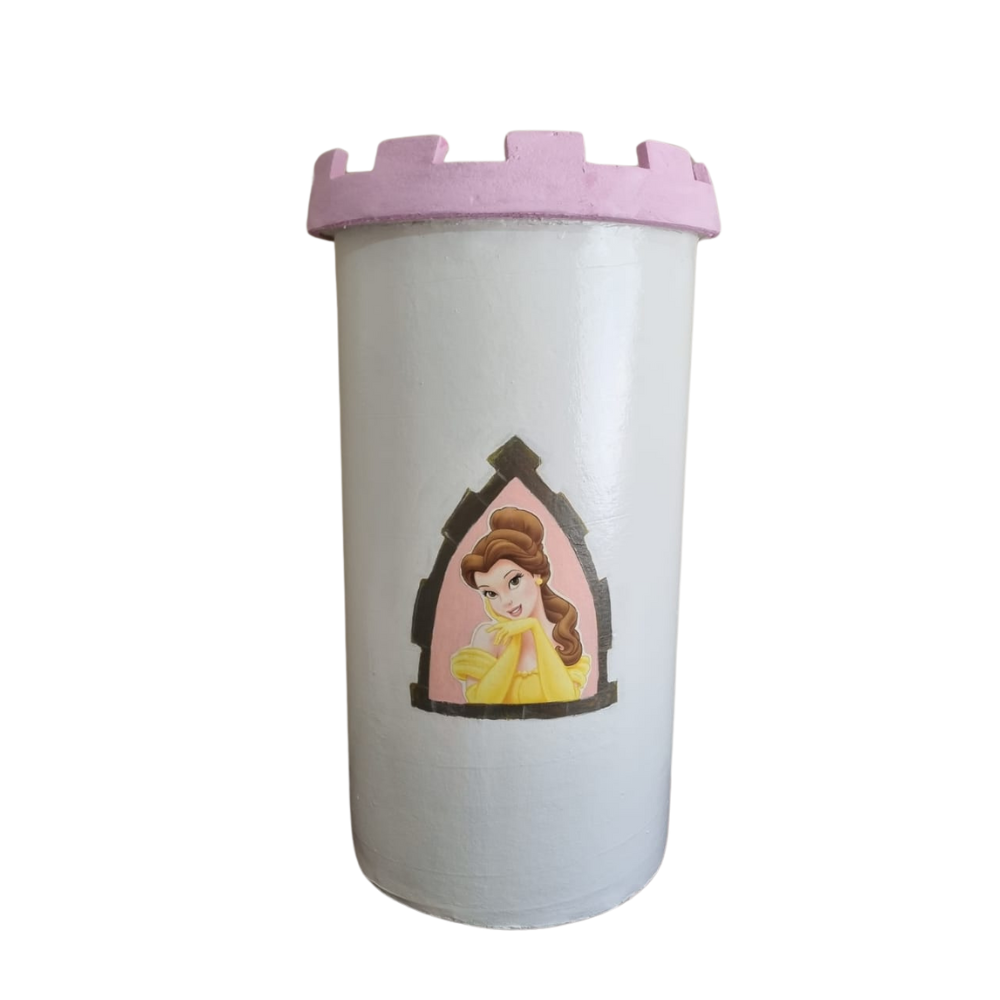 S47 Castle Plinth Towers with Princess in the window | Dazzling Props