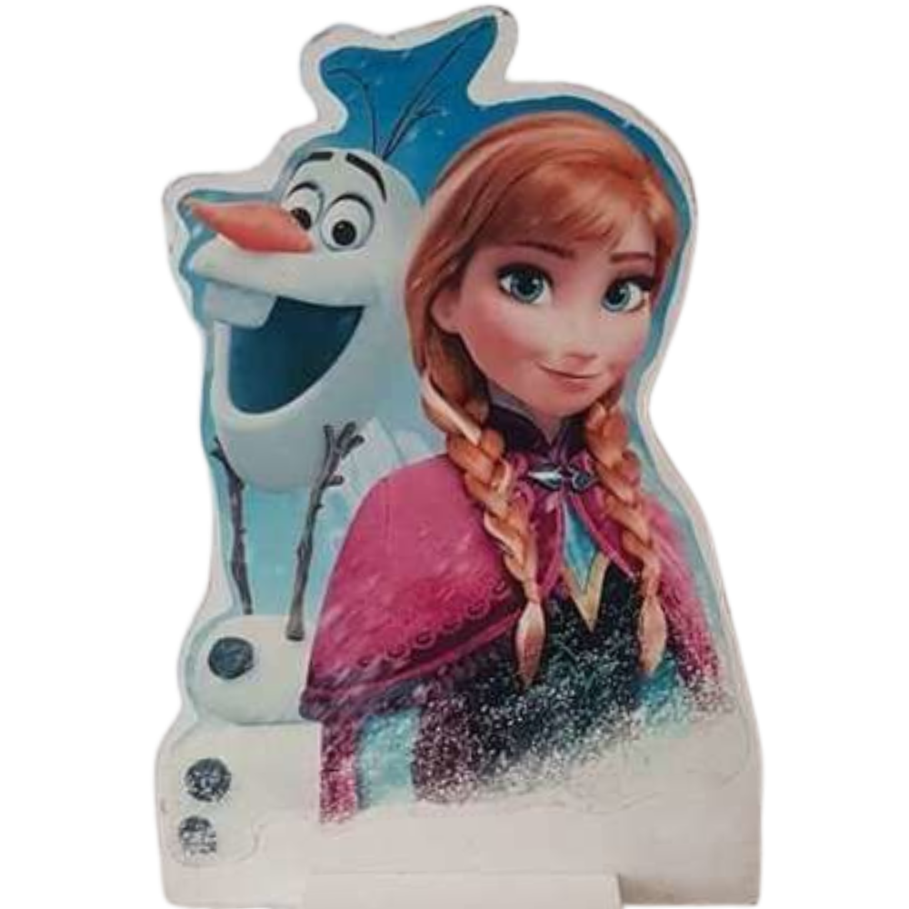 S563 Frozen Anna & Olaf Double sided Centrepieces | Dazzling Props
