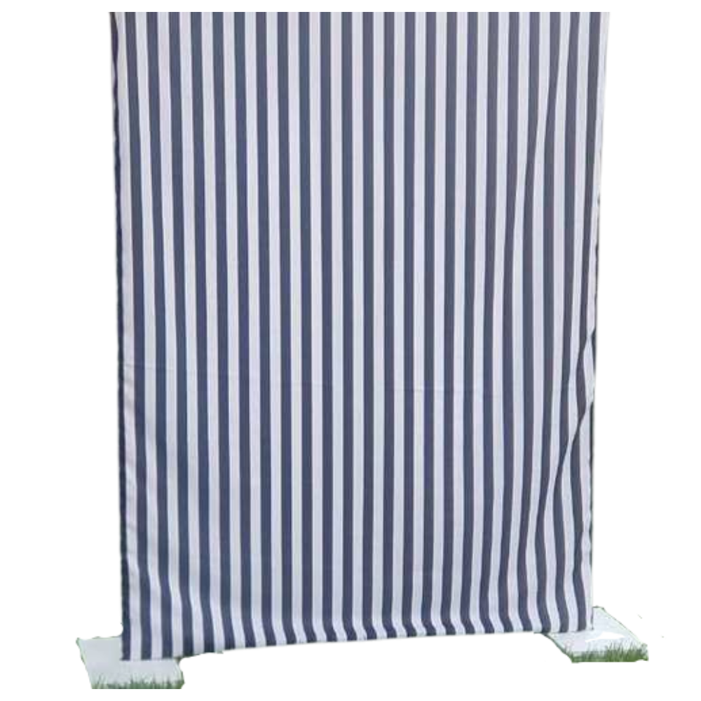 S1313 Pocket Draping - Black & White Stripes | Dazzling Props