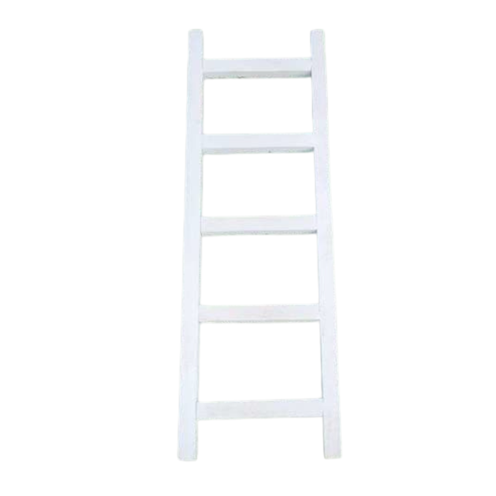 S1341 White Ladder - 1m High | Dazzling Props
