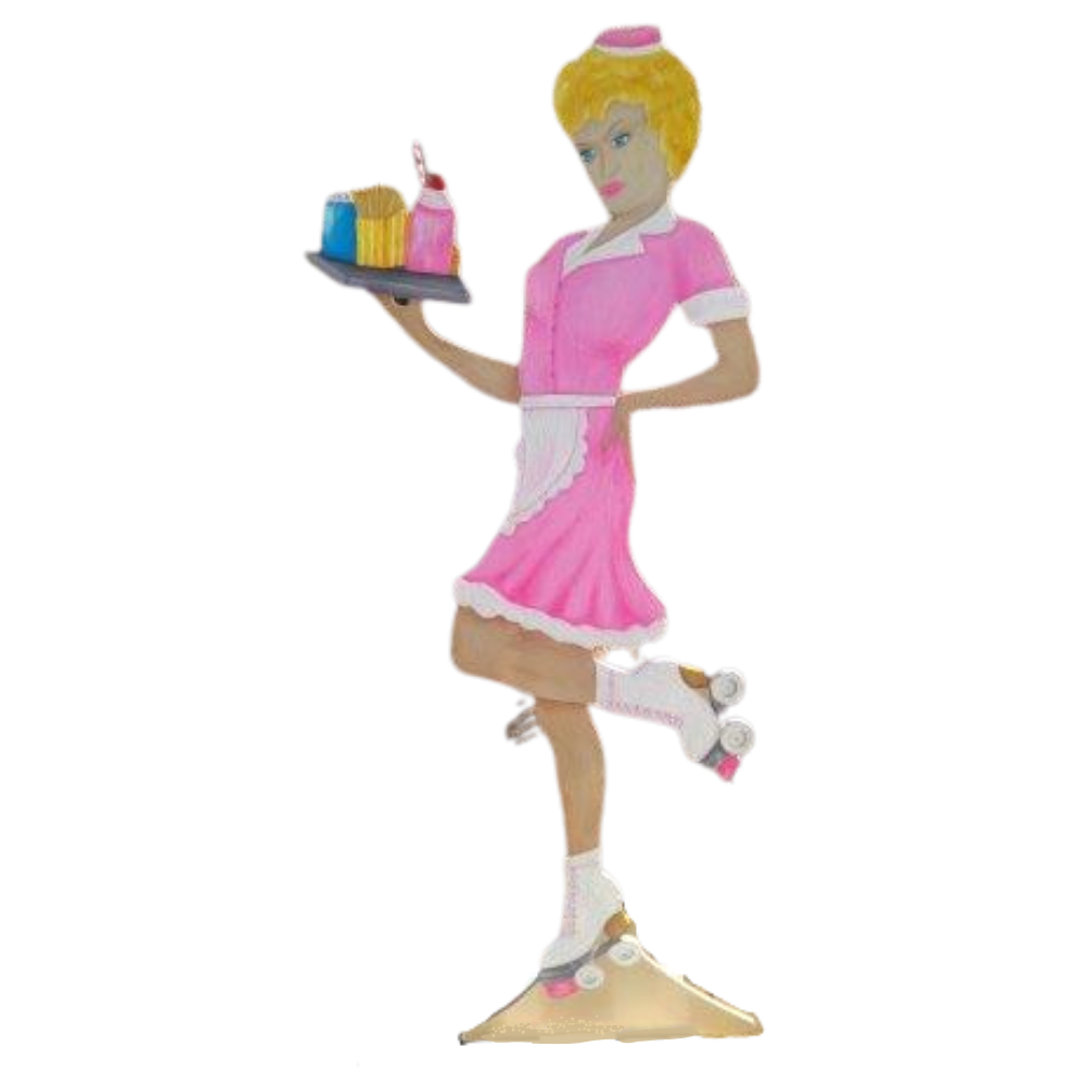 S876 Roller Skate Waitress Cut Out | Dazzling Props