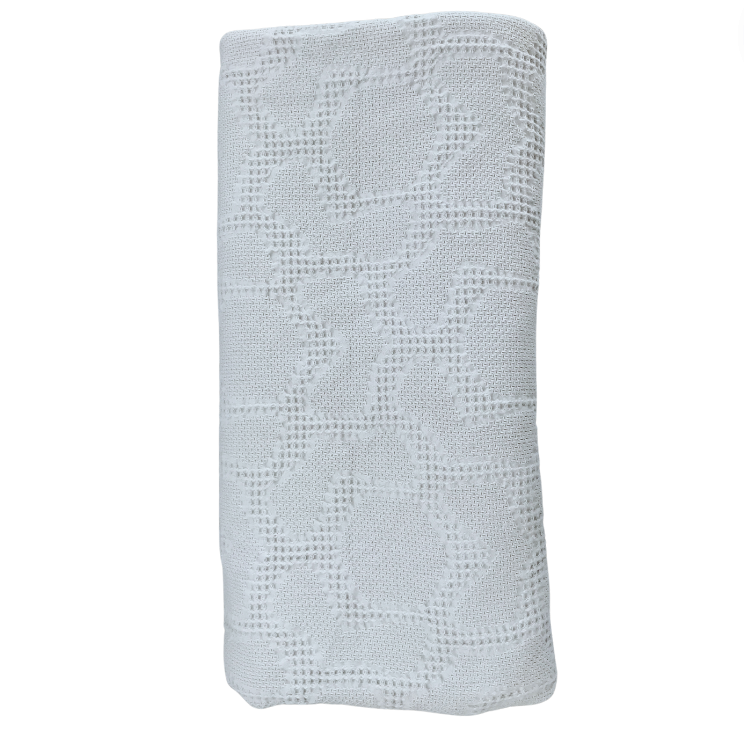 Steel Blue Pattern Throw | Exquisite Interiors Co