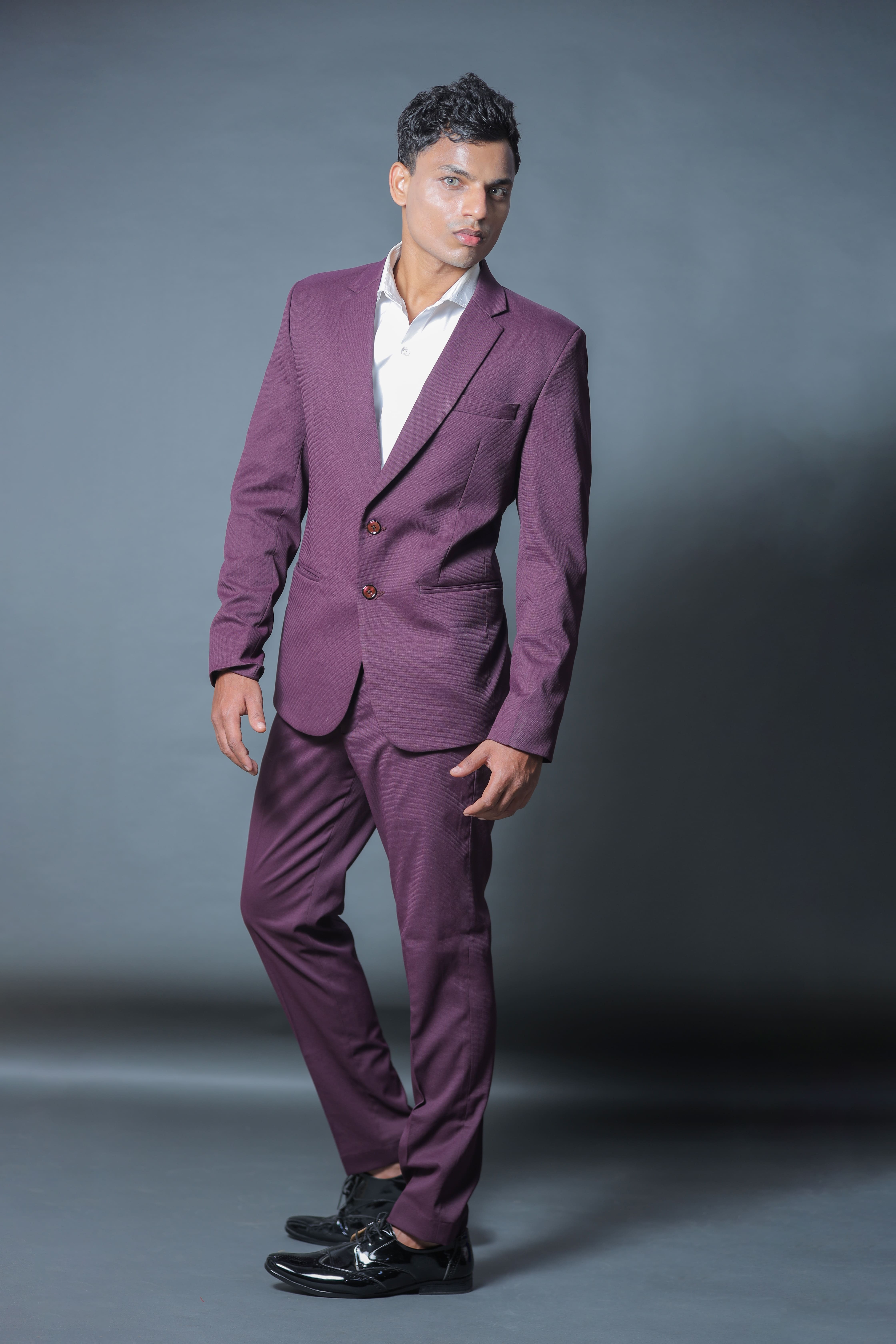 Wine Suit - Rental Men's wear | Rent To Ramp (ADDEEK FASHIONS PVT LTD)