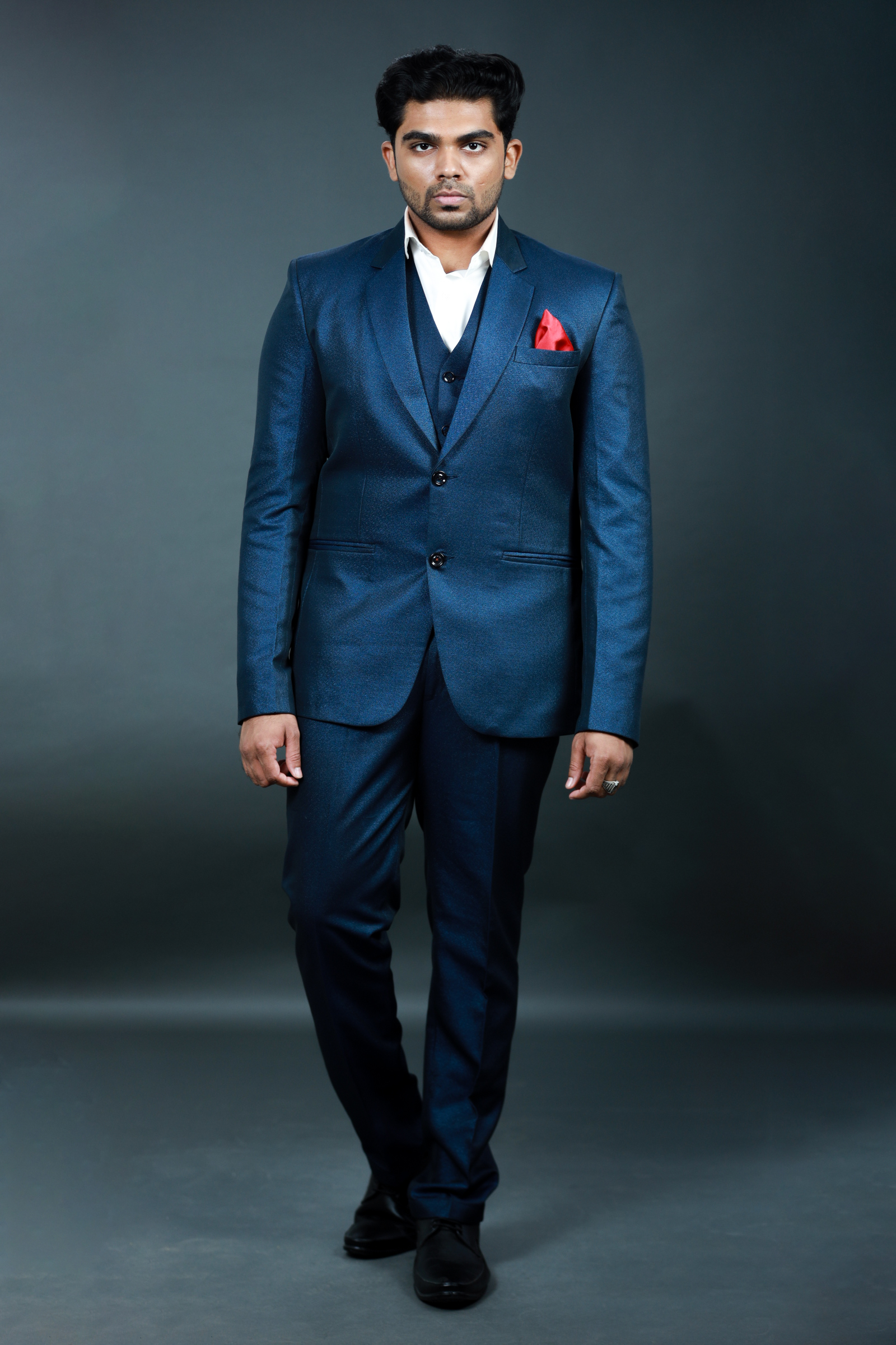 Blue Shimmer Suit - Rental Suits - Men'swear | Rent To Ramp (ADDEEK ...