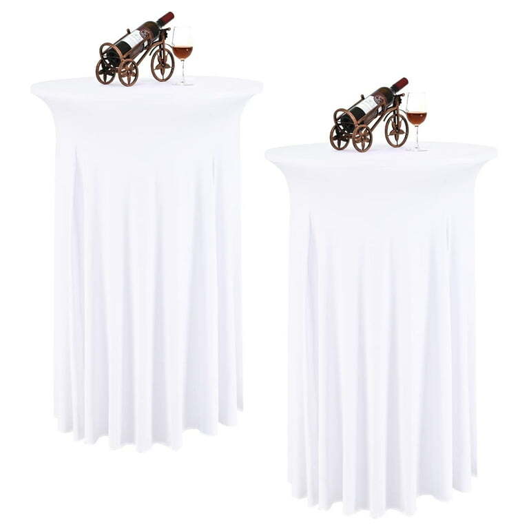 White fitted Cocktail cover | Something Borrowed Wedding and Event ...