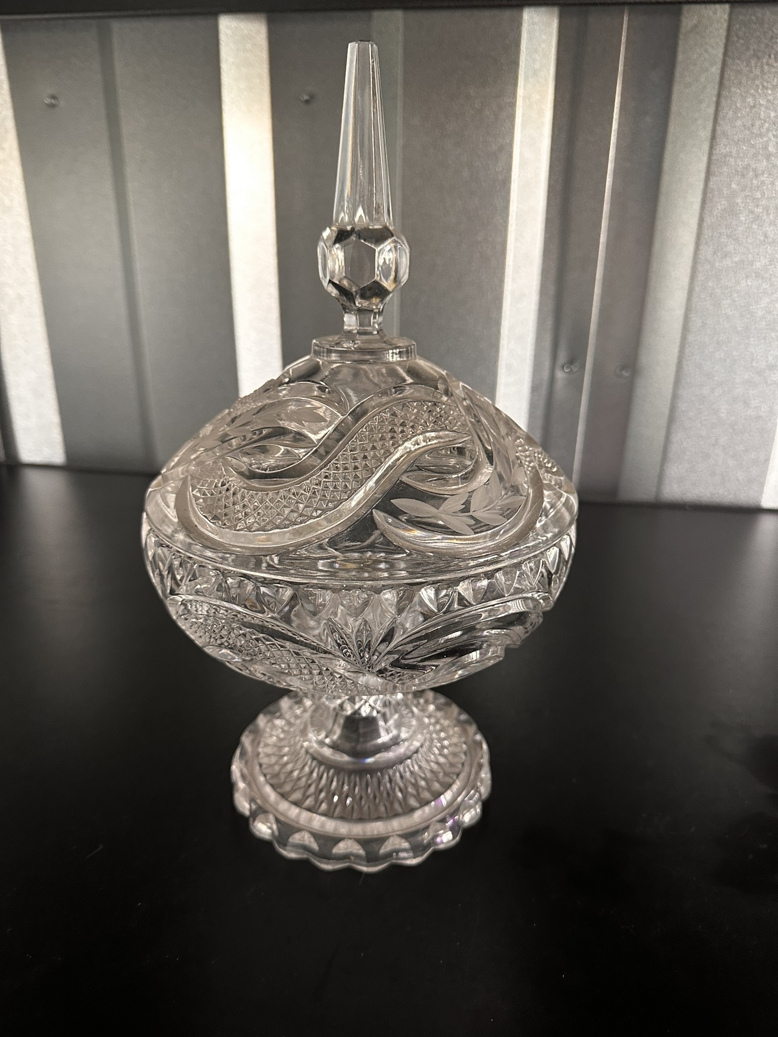 Compote-Crystal Decorative with Lid | Something Borrowed Wedding and ...