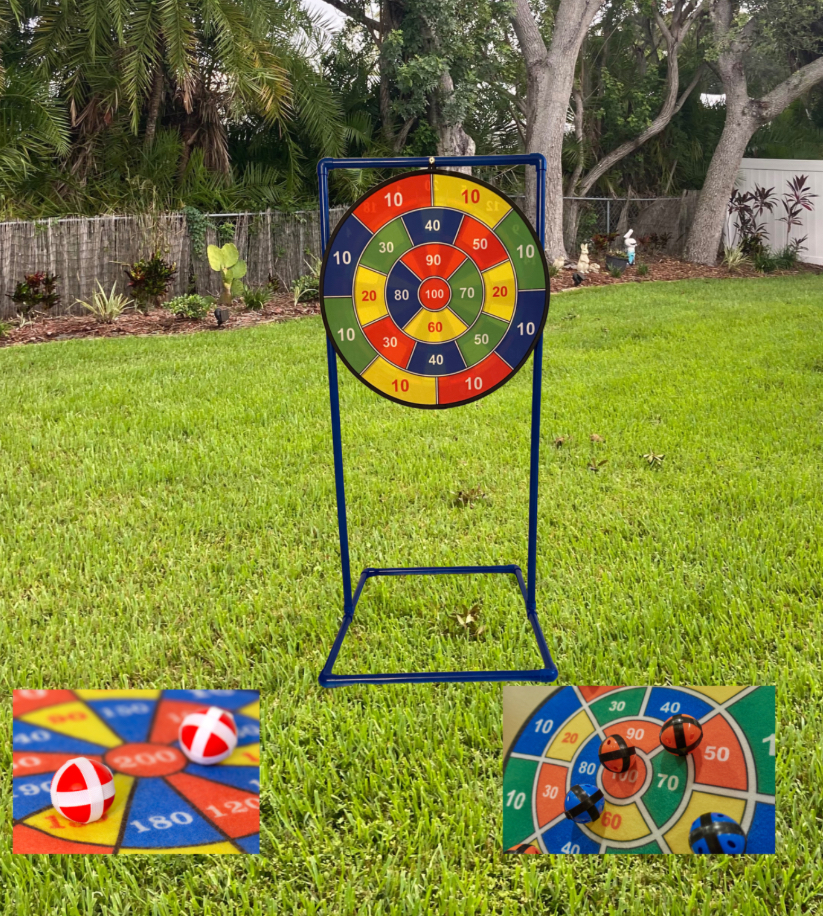 Velcro dart board target | Kimica Party Rentals