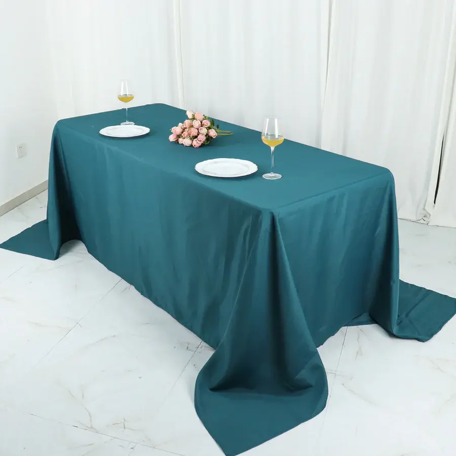 Rent 90'x132' Polyester Tablecloths in your choice of color! | Party ...