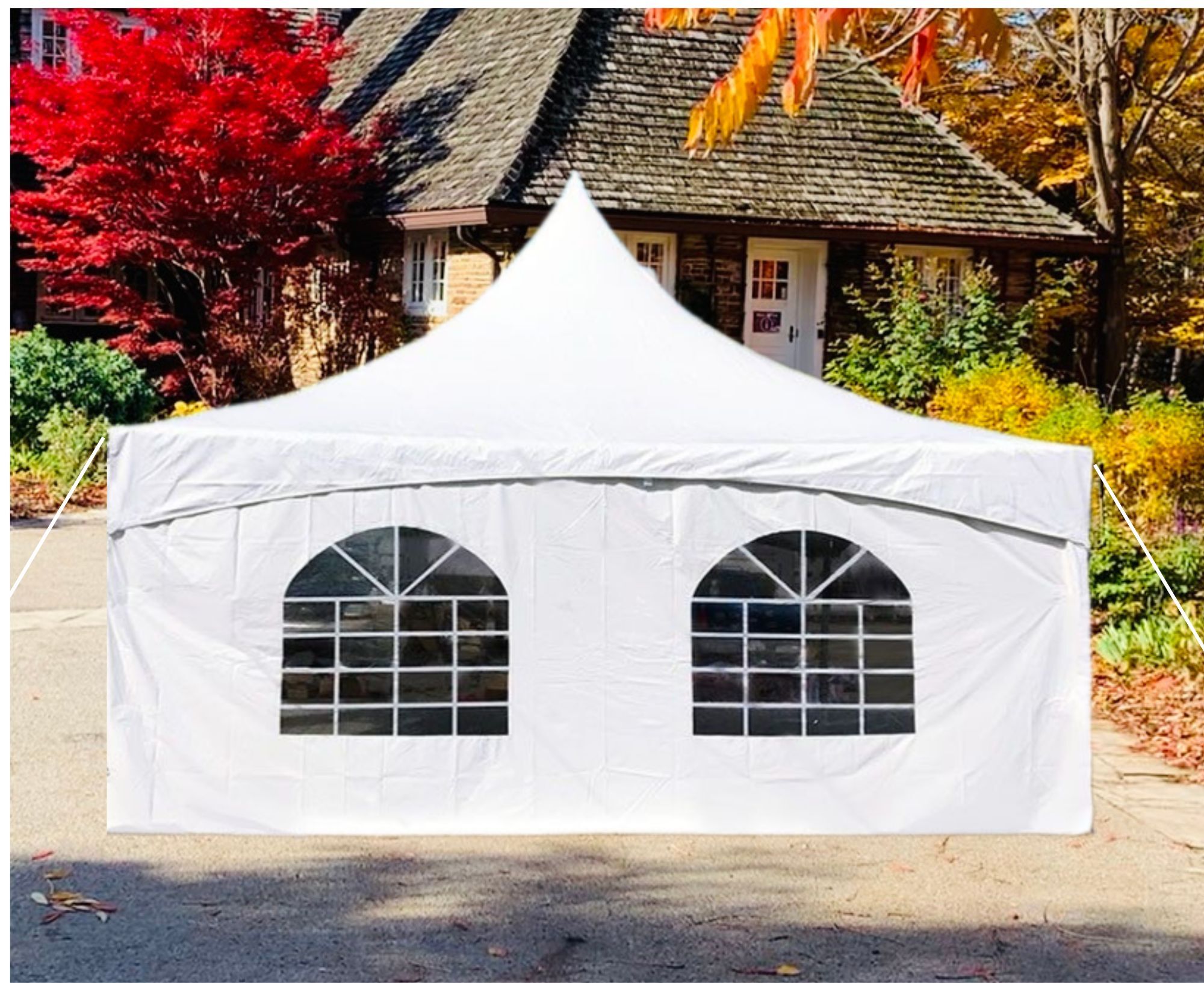 HIGH PEAK MARQUEE TENT WITH WALLS 20'x20' | Table | Chair | Tent ...