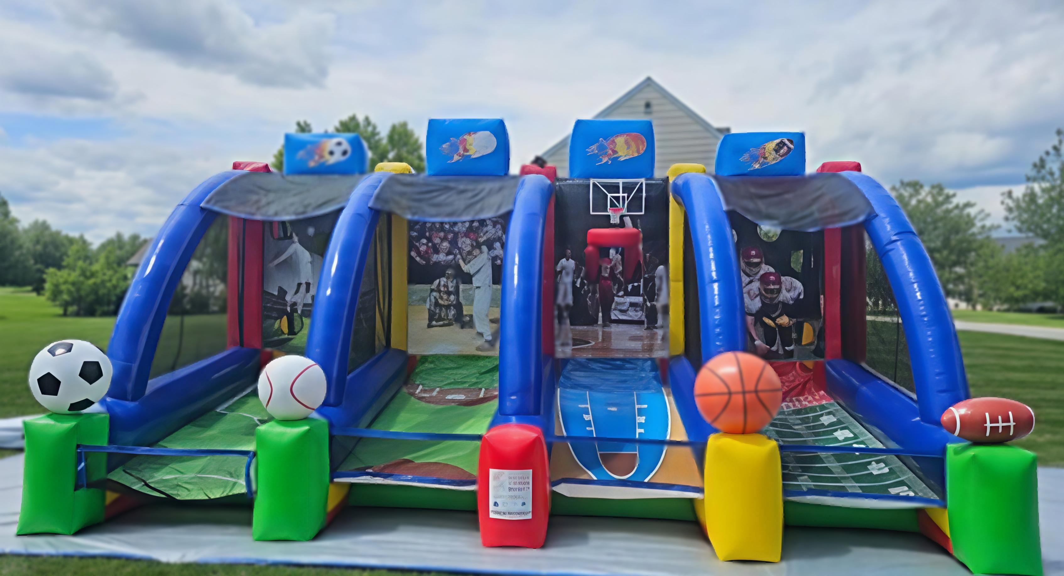 Interactive 4-in-1 Sports Game | Bounce Boys Rentals