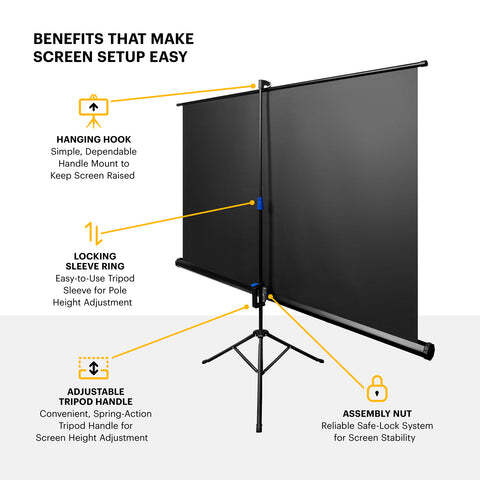 Propvue Projector Screen With Stand | Marion Ohio Tent Rentals - Event ...