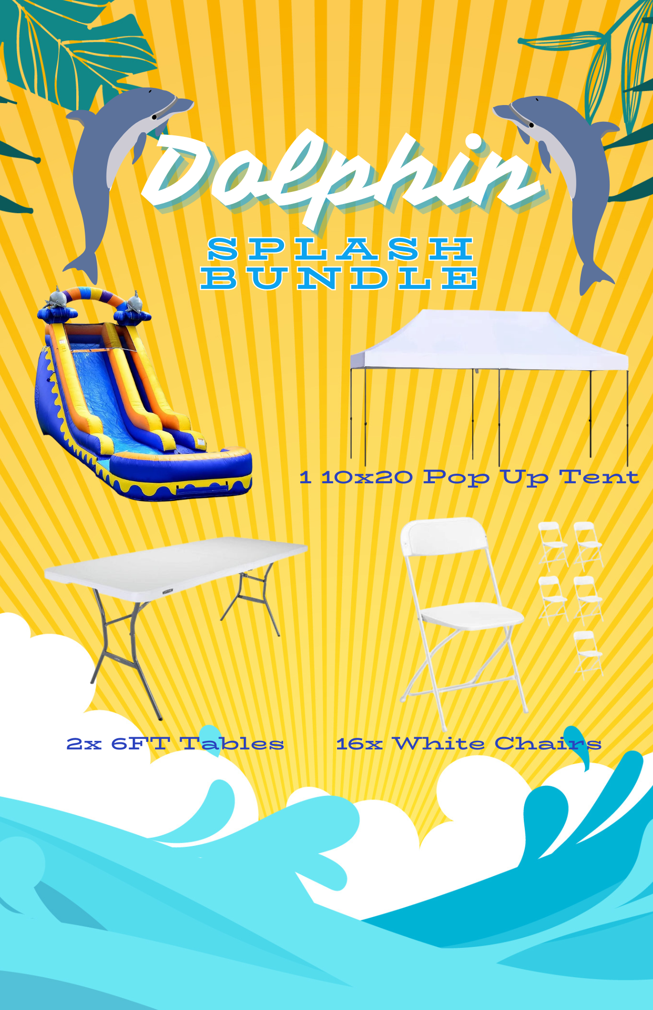 Dolphin Splash bundle deal | Spring Hill Inflatables | Bounce House ...