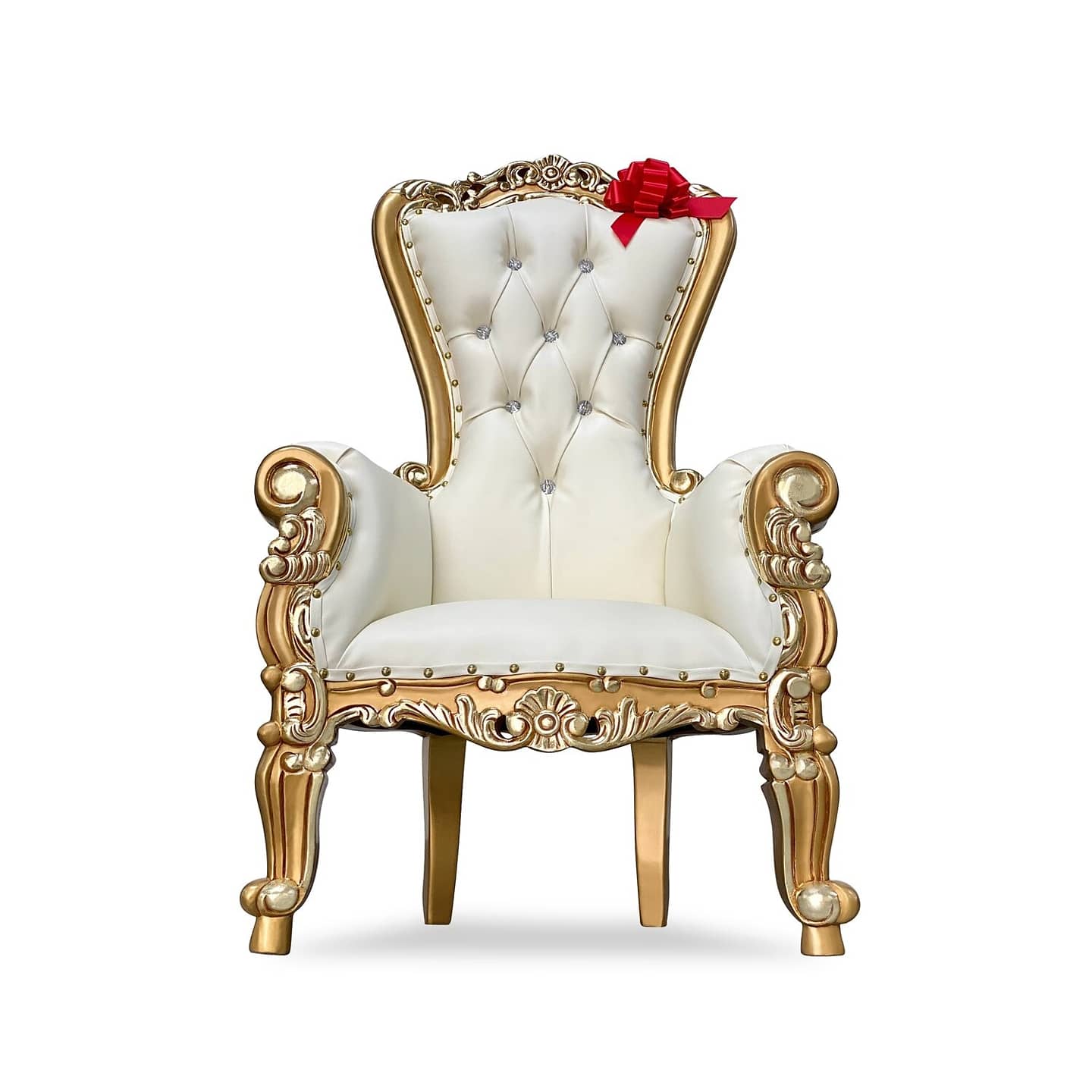 Kids Throne Chair white and Gold | Blissful Dream Decorators