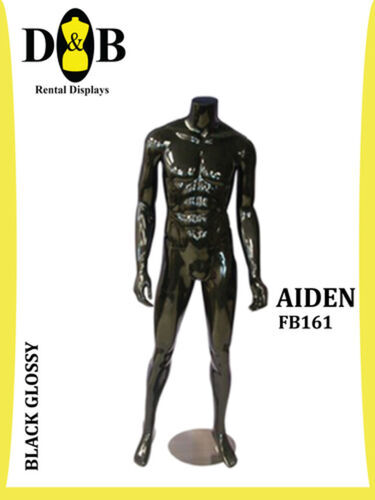 Headless Full Body Black Glossy Male AIDEN FB161 (NASH) | D&B Rental ...