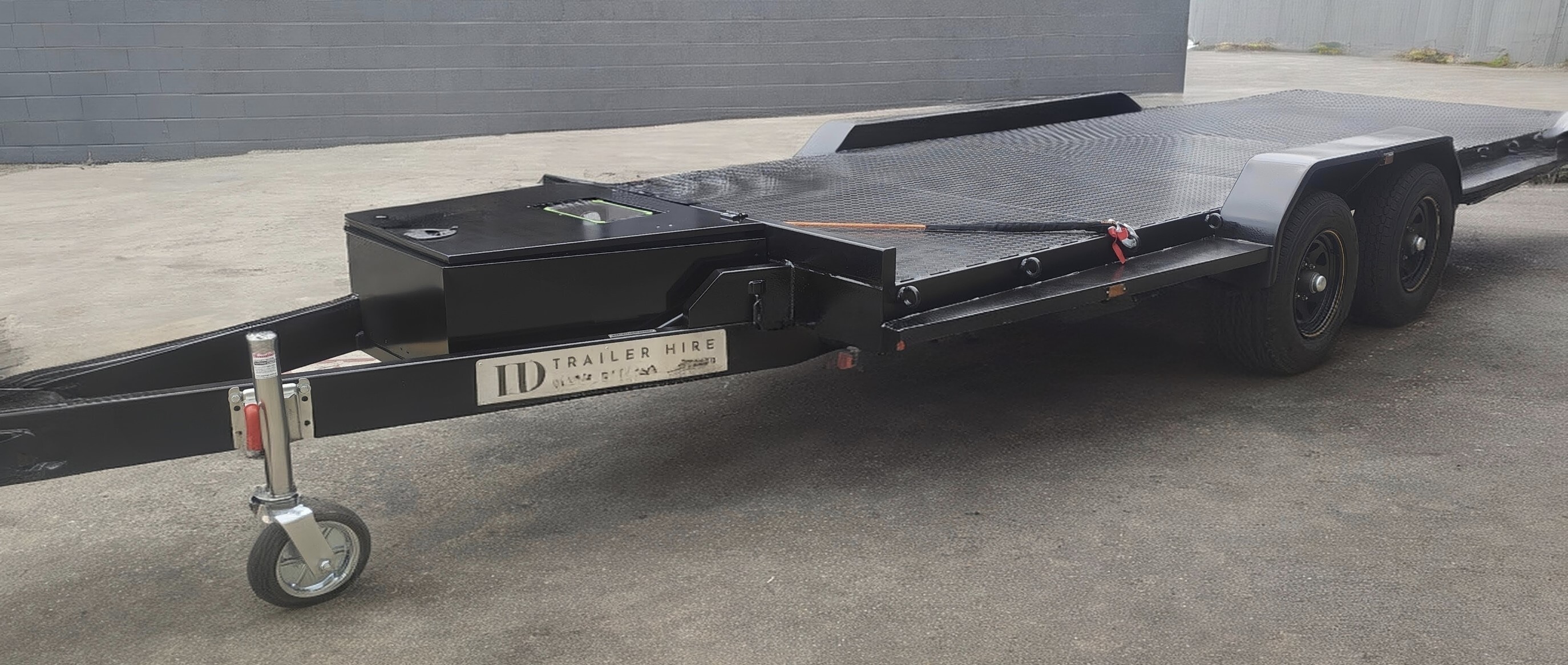 3.5t Custom Tilt Car Trailer | JD Trailer Hire - North Brisbane