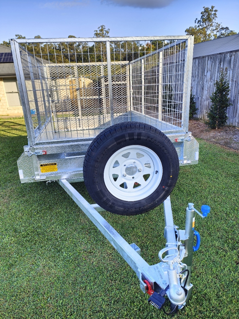 8 x 5 Tilt Cage Trailer | JD Trailer Hire - North Brisbane