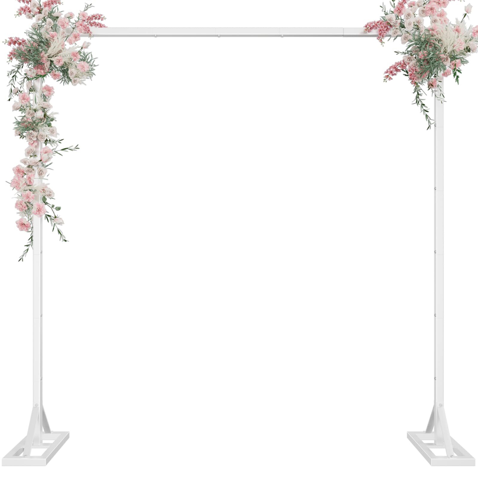 White Backdrop Stand 8.2 Ft | Joyful Moments Party Rental LLC