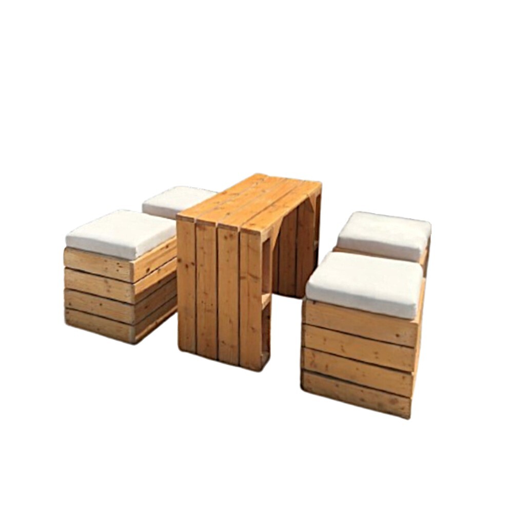 LES Pallet Outdoor Picnic Set | Rent Furniture in Qatar - LES - The ...