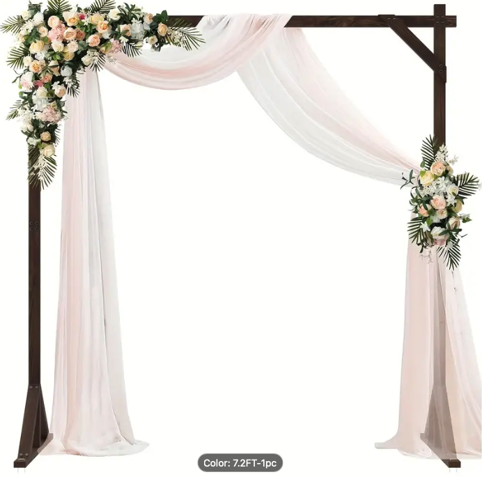 Rustic Wooden Square Arch 7.2FT (Floral not included) | For the Love of ...