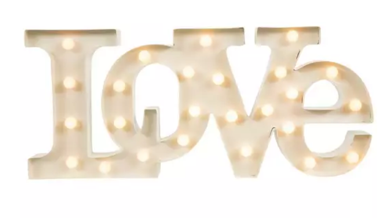 Light up Love Sign | For the Love of Parties