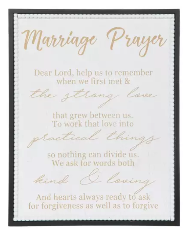 Marriage Prayer Sign | For the Love of Parties