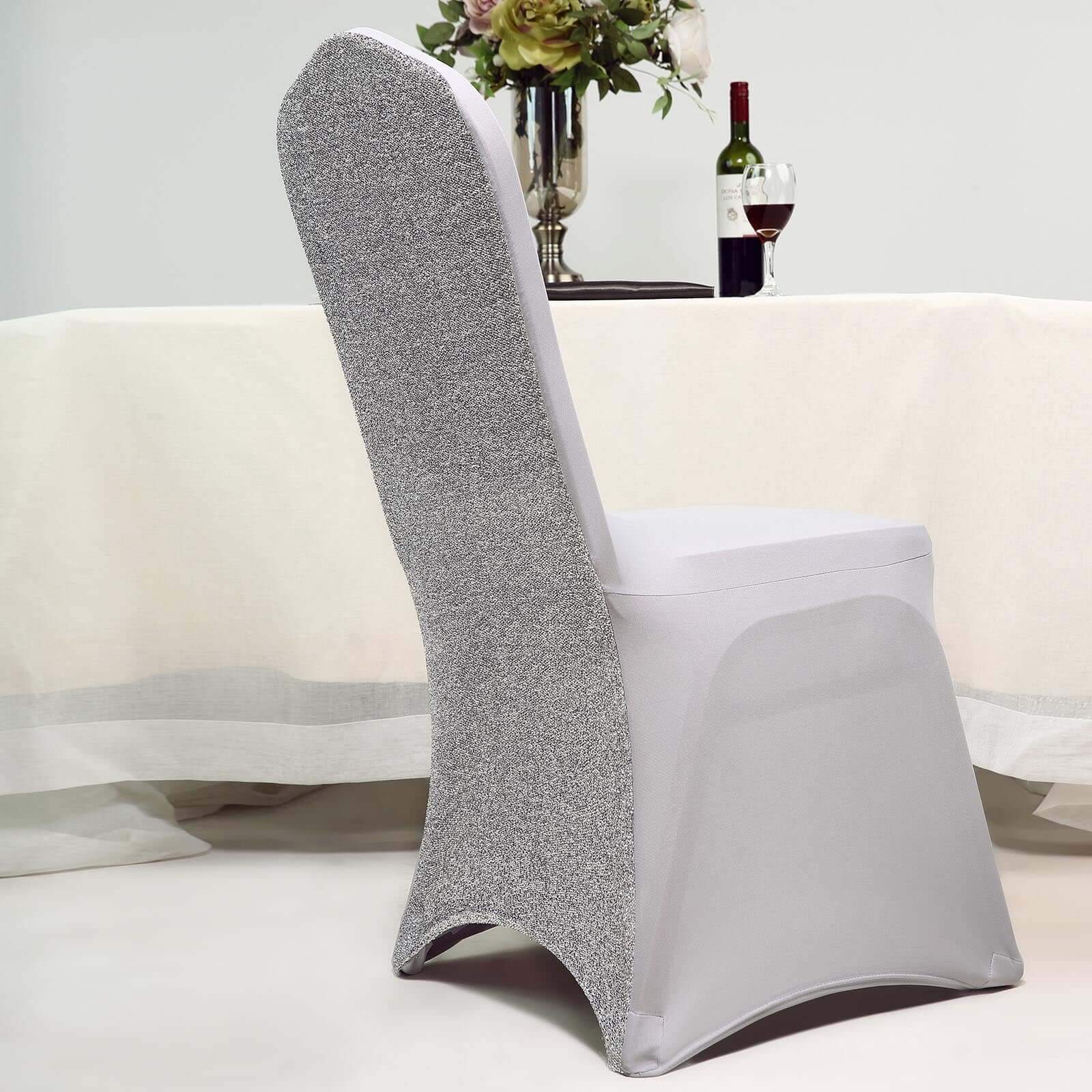 Silver Chair covers | A&R Rentals