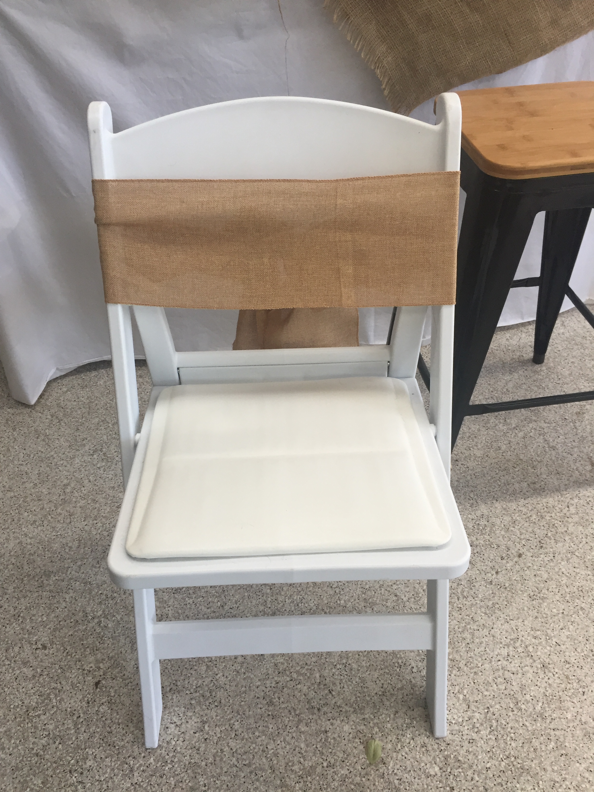 Hessian Chair Sashes | Gold Coast Event Hire Company