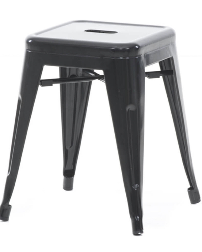 Metal Stool - Black 46CM - Perfect Seating for Half Barrels | Gold ...