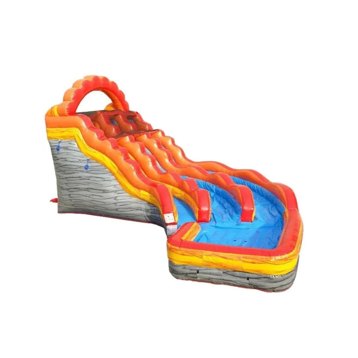 19’ Curved Dual Lane Water Slide | Party Starters | Bounce House ...